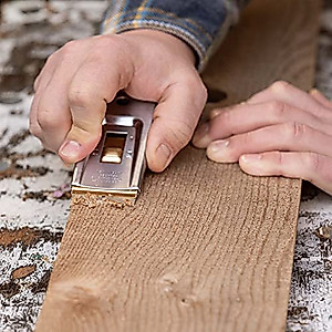 AccuTec Pro 0.012" Aluminum Backed Single Edge Razor Blades - Includes 100 Heavy Duty Carbon Steel Utility Blades - For General Use and Industrial Applications - APBL-7001