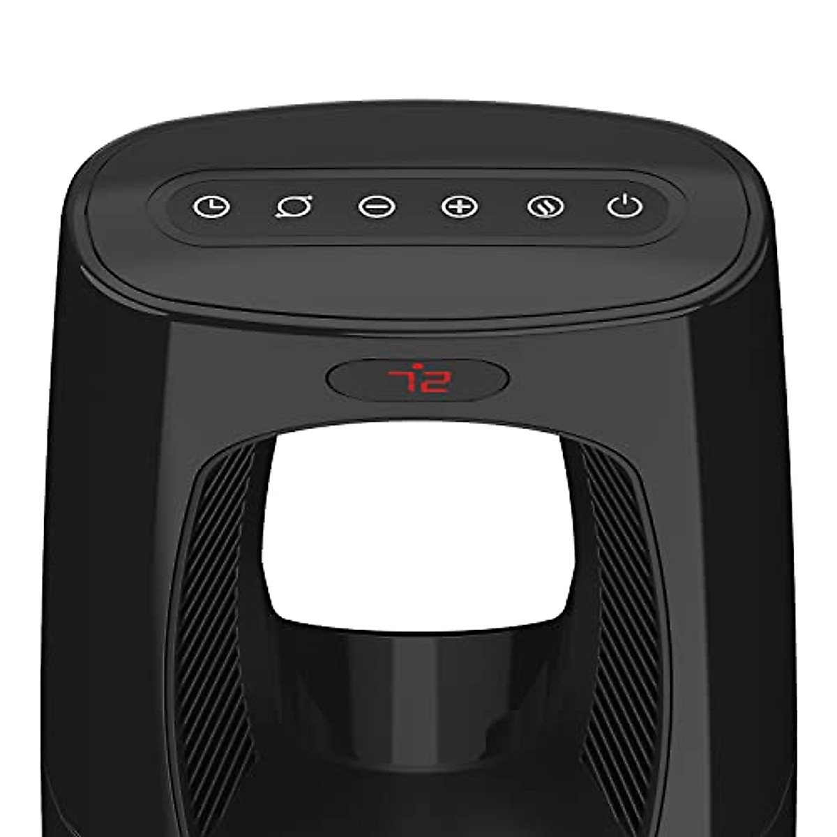 Lasko Oscillating Bladeless Ceramic Tower Space Heater for Home with Enhanced Safety, Adjustable Thermostat, Timer and Remote Control, 38.05 x 9.19 x 7.0, Black, 1500W, CW210