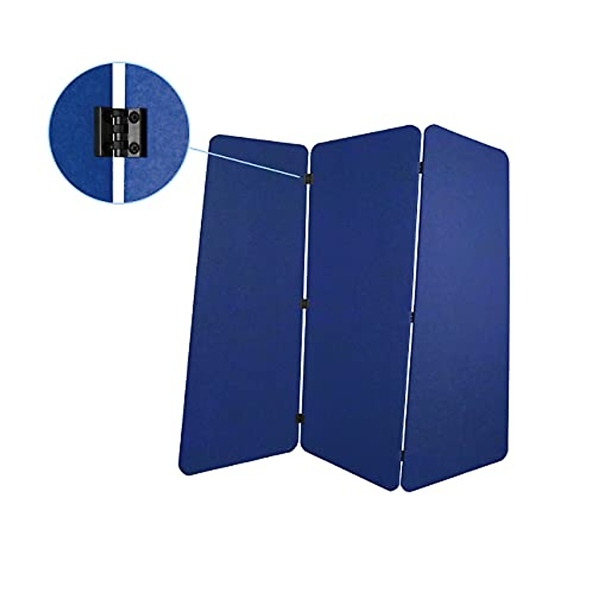 Versare SoundSorb VersiPanel | Acoustic Room Divider | Lightweight Portable Partition | Folding Sound-Dampening Wall |6' x 5' Blue SoundSorb Panels