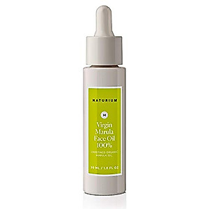 Naturium Virgin Marula Face Oil 100%, With Unrefined Organic Marula Oil, Hydrating & Lightweight, 1 oz