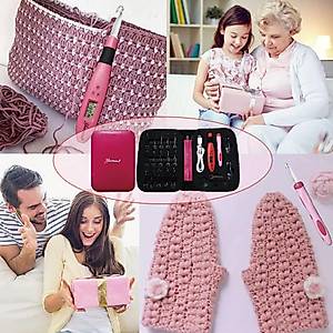 Yarniss 17 Size Counting Crochet Hooks Set, Light Up Crochet Hooks for Stitch & Row Counter