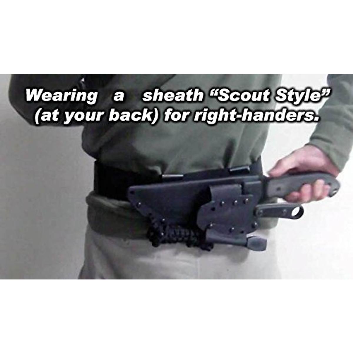 Whole Earth Supply Black Leather Tracker Sheath Fixed Blade Knife Hunting Skinning Blanks Knives