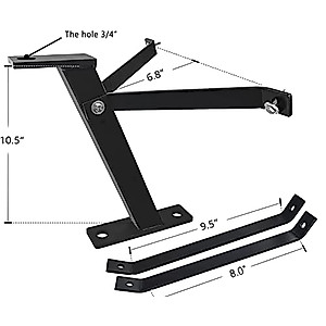 (Some Minor Modifications May Be Required) Heavy Duty Solid Iron Trailer Hitch for Lawn Mower,Garden Tractor Trailer Hitch,Compatible with John Deere Cub Cadet Husqvarna Craftsman Riding Mowers