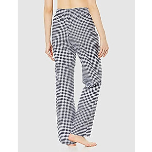 Amazon Essentials Women's Poplin Sleep Pant, Black Gingham, Medium