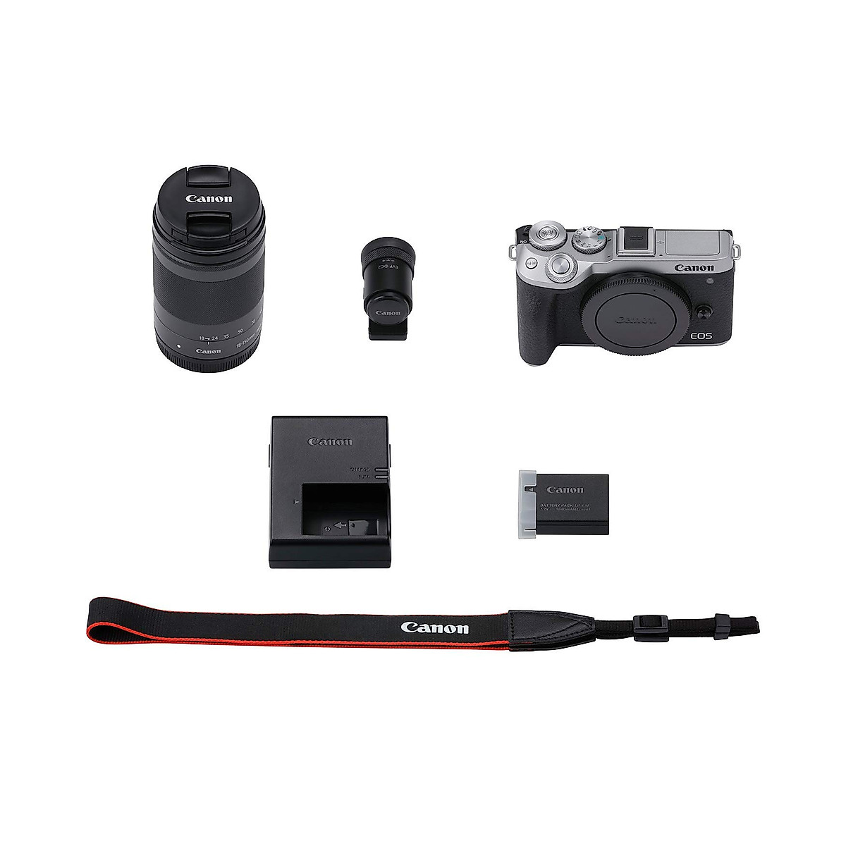 Canon EOS M6 Mark II (Silver)+Ef-M 18-150mm F/3.5-6.3 is STM + Evf Kit (Renewed)