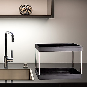 Multi-purpose Under Sink Organizer, Under Kitchen Sink Organizers and Storage Multi-purpose Under Bathroom Storage Basket, 2 Tier Cabinet Shelf Organizer for Bathroom Kitchen