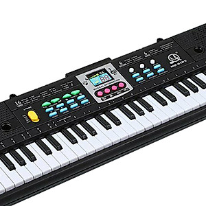 Keyboard Piano 61 Keys Digital Piano Organ with Microphone Kit for Die
