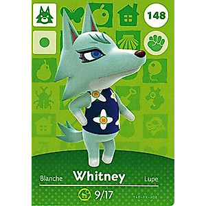Nintendo Animal Crossing Happy Home Designer Amiibo Card Whitney 148/200 USA Version by Nintendo