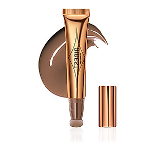 DAGEDA Contour Beauty Women Wand, Liquid Face Concealer Pen, Smooth Creamy Matte Finish Liquid Contour Stick with Soft Cushion Applicator, Blendable Waterproof Body Face Contouring Makeup, 0.53oz (01)