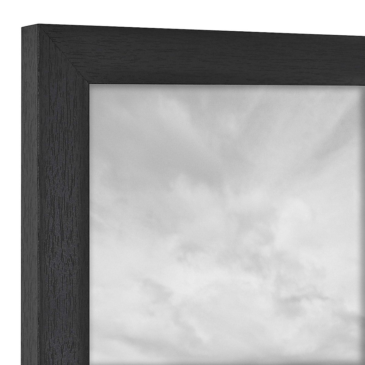 MCS Studio Gallery 8x10 Picture Frame Black Woodgrain, Vertical & Horizontal Wall Hanging & Easel for Tapletop Display, Rectangle Photo Frame for Photos, Posters & Art Prints (1-Pack)