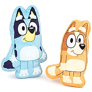 Bluey Bingo Shaped Decorative Pillow - Kids Super Soft Throw Plush Pillow - Measures 14 Inches (Official Bluey Product)