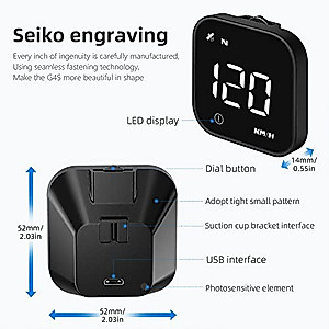 Digital GPS Speedometer, ACoiay Car Universal HUD Head Up Display with Speed MPH Compass, GPS Smart Gauge Speedometer, Overspeed Alarm Trip Meter, Fatigued Driving Alert, for All Vehicle (G4S-White)