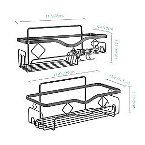 Wall Mount Bathroom Shelf Punch Free Hangable Organization Rack Multifunction for Home Bathroom Face Cleanser Organizer bathroom shower shelf