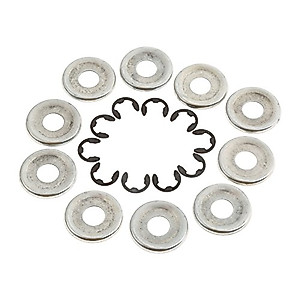 Hicello 10 Sets Clutch Drum Washer, Clutch Washer and E-Clip Kit Replacement for STIHL 017 018 021 023 025 MS170 MS180 MS230 MS210 MS250 9460 624 0801/0000 958 1022