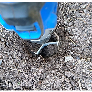 Garden Groomer - Soil Tiller, Weed Remover, Soil Digger, Auger, Drill Attachment for Gardening