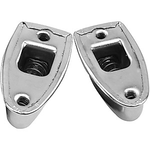 12Pcs Yootones Metal Snare Drum Lug Claw Hook Ear Drum Compatible with Bass Drums Snare Drum Percussion Accessories Replacement (Silver)