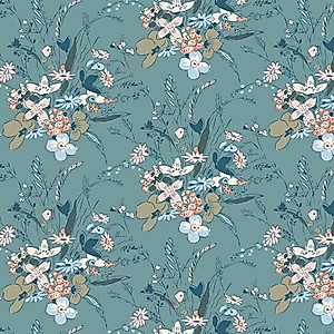 Vera Bradley Women's Cotton Short Sleeve Crewneck Graphic T-shirt (Extended Size Range), Sunlit Garden Sage, X-Large