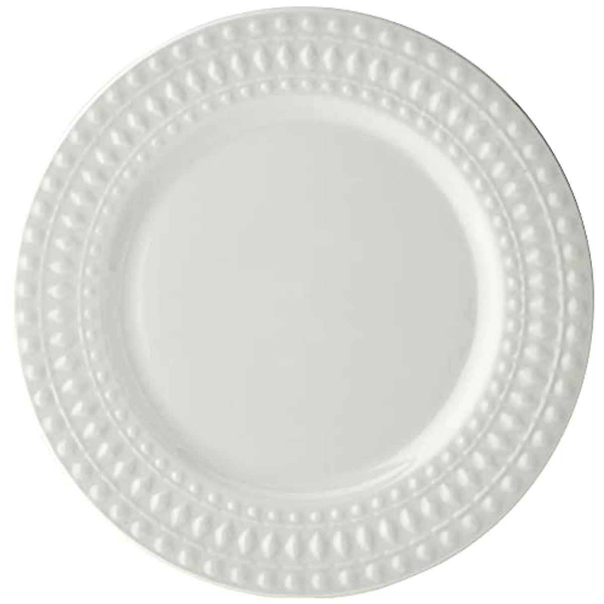 Elle Décor Amelie Round Dinnerware Set – 16-Piece Porcelain Dinner Set w/ 4 Dinner Plate, 4 Salad Plates, 4 Bowls & 4 Mugs – Unique Gift Idea Any Special Occasion or Birthday
