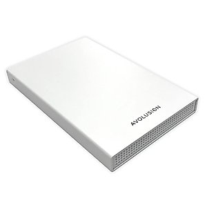 Avolusion HD250U3-WH 1TB USB 3.0 Portable External Gaming Hard Drive - White (for PS5, Pre-Formatted)