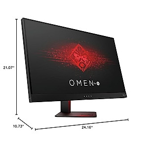 OMEN 27 by HP 27 Inch Gaming Monitor QHD 165Hz 1ms NVIDIA G-SYNC (Black Aluminum)