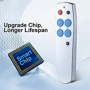 Universal Big Button Easy Simple TV Remote Control for Elderly Senior, Learning Remote Control Only for IR Remote Control