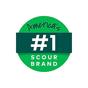 Scotch-Brite Stainless Steel Scrubbers, Ideal for Cast Iron Pans, Powerful Scrubbing for Stubborn Messes, 3 Scrubbers