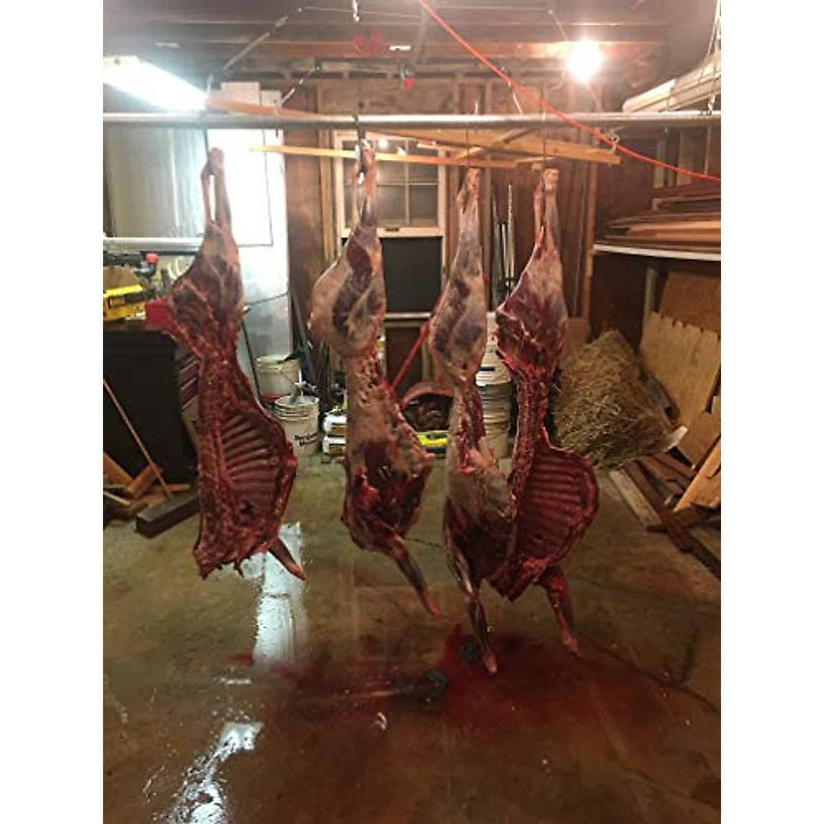 RiversEdge Products Stainless Meat Hooks, Smoker Hook, 7", 4 Pack