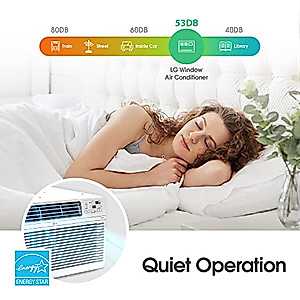 LG 14000 BTU Window Air Conditioners [2023 New] Remote Control WiFi Enabled App Ultra-Quite Washable Filter Cools 800Sq.Ft for Large Room AC Unit air conditioner Easy Install White LW1521ERSM1