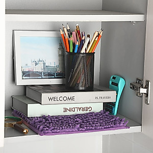 16 Pcs School Locker Bulk Carpet Locker Rug Locker Organizer School Locker Bulk 10 x 10 Square Locker for School Locker Class Accessories (Pink,Cyan,Dark Blue,Purple)