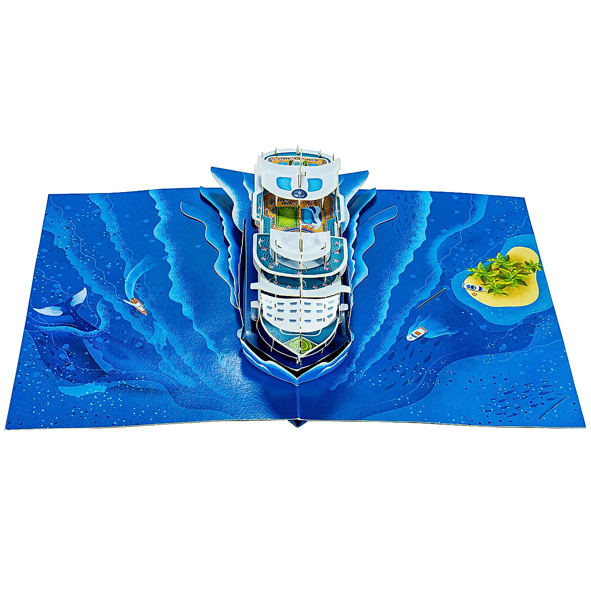 WOWPAPERART 3D Pop Up Greeting Card - Blank Inside for Personalized Messages, Multicolor, 5 x 7 Inches, Folded Flat, Great for Birthdays, Christmas, Love, Thank You, and More