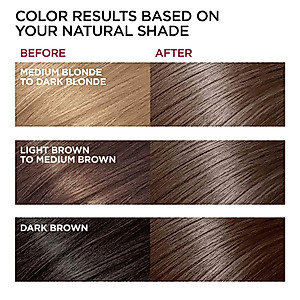 Natural Chestnut Brown Hair Dye Shampoo 3 in 1, Instant Brown Hair Shampoo, Long Lasting Hair Color Shampoo, Shampoo Para Canas Mejur,Shampoo Hair Dye Colors in Minutes(Chestnut Brown)