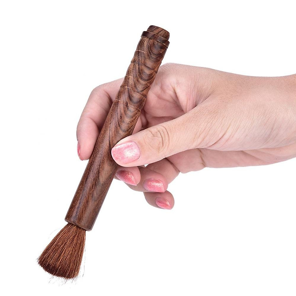 Guitar Cleaner Brush, High End Wool Brush Musical Instrument Cleaning Tool Violin Rosin Cleaner (Rosewood)