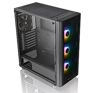 Thermaltake V250 Motherboard Sync ARGB ATX Mid-Tower Chassis with 3 120mm 5V Addressable RGB Fan + 1 Black 120mm Rear Fan Pre-Installed CA-1Q5-00M1WN-00
