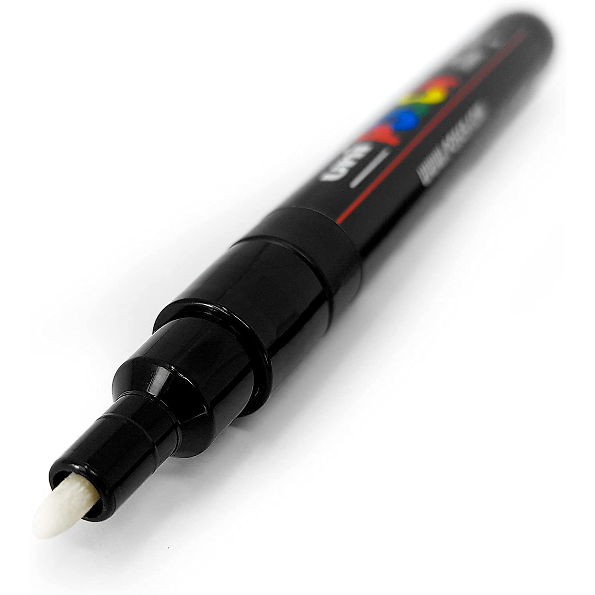 Posca - Ultra Fine to Fine Paint Marker Pens Set - PC-1MR, PC-1M, PC-3M - Black Ink - Pack of 3