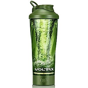 VOLTRX Premium Electric Protein Shaker Bottle, Made with Tritan - BPA Free - 24 oz Vortex Portable Mixer Cup/USB C Rechargeable Shaker Cups for Protein Shakes