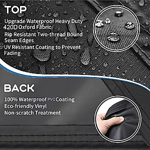 YHINGG Patio Egg Chair Cover Hanging Egg Chair Covers 91x80 Inches 600D Oxford Waterproof Windproof Patio Chair Cover with Drawstring (Egg Chair Cover)