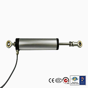 Huanyu 15mm-300mm Displacement Position Sensor High Precision of 0.0005mm Slide Linear Position Displacement Sensor Transducer (100mm)