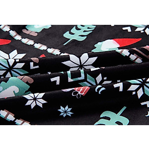 AMiERY Women's Christmas Pajamas Pants Xmas Gifts Pajama Bottoms Pants Palazzo XXL