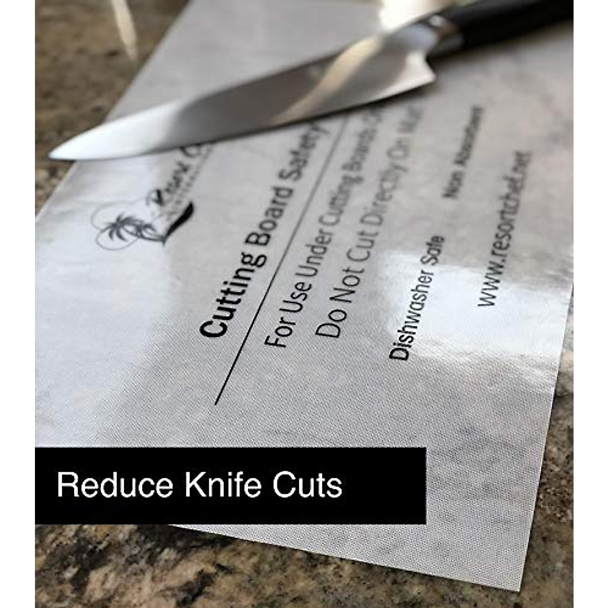 Resort Chef International Non-Slip Safety Mat for Under Kitchen Cutting Boards - Hygienic Non-Absorbent and Dishwasher Safe