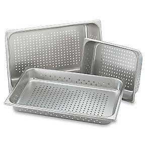 Vollrath 30023 Super Pan V Full Size x 2.5 D Perforated Food Pan