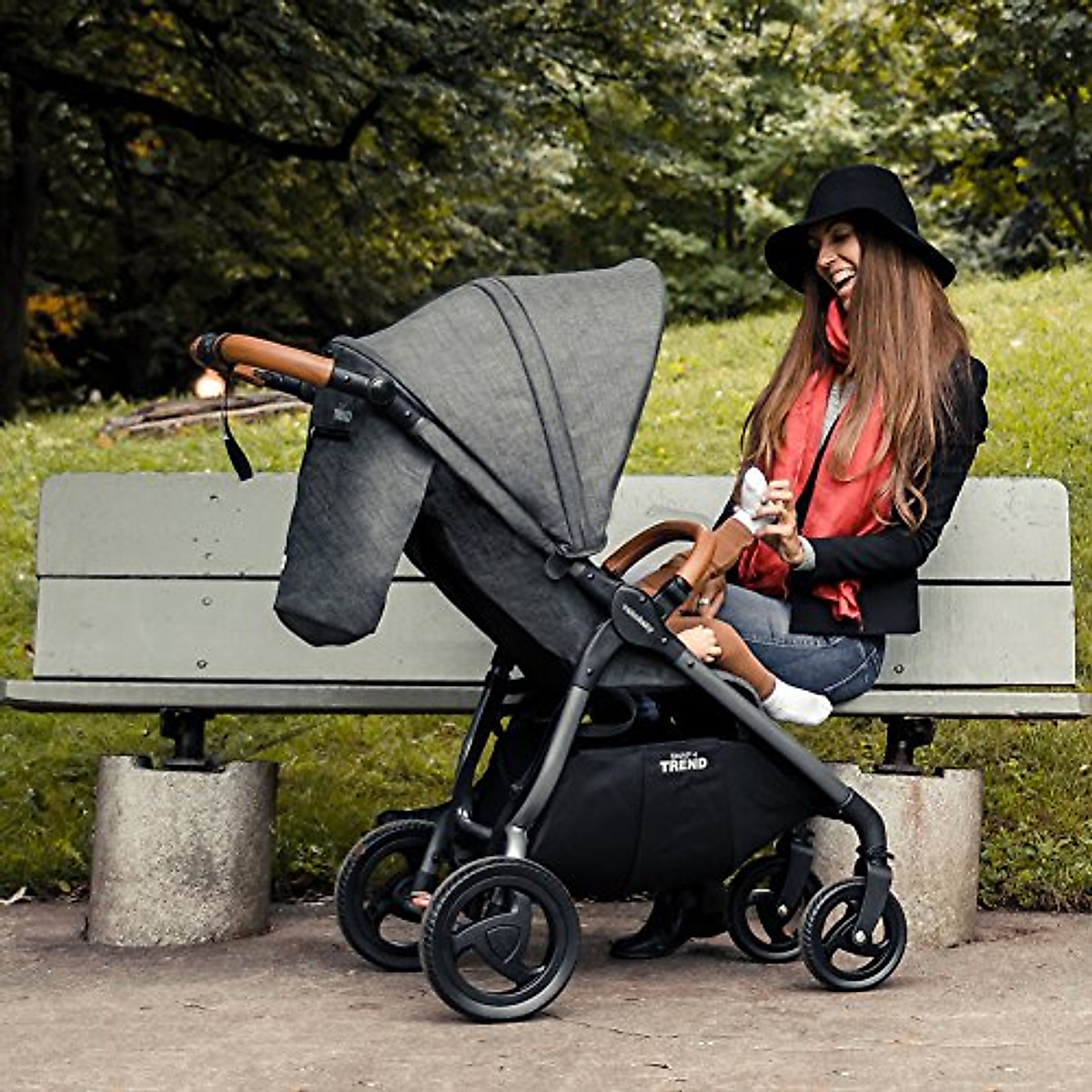 Snap 4 Trend Single Light Weight Stroller (Charcoal)