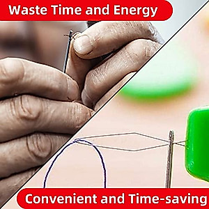 Needle Threader,40 pcs Gourd Shape Needle Threader for Hand Sewing Plastic and Metal Easy Threader,Colorful Needle Threaders for Sewing Machine Embroidery Floss Sewing Easy Needle Threader with Box