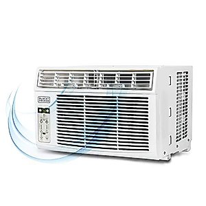 BLACK+DECKER BD06WT6 Window Air Conditioner with Remote Control, 6000 BTU, Cools Up to 250 Square Feet Energy Efficient, White