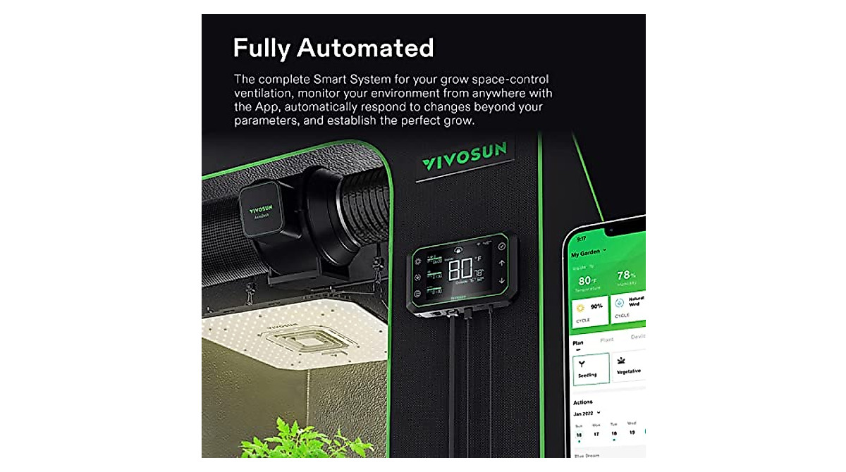 VIVOSUN GrowHub Controller E42 | WiFi Smart Grow Tent Control