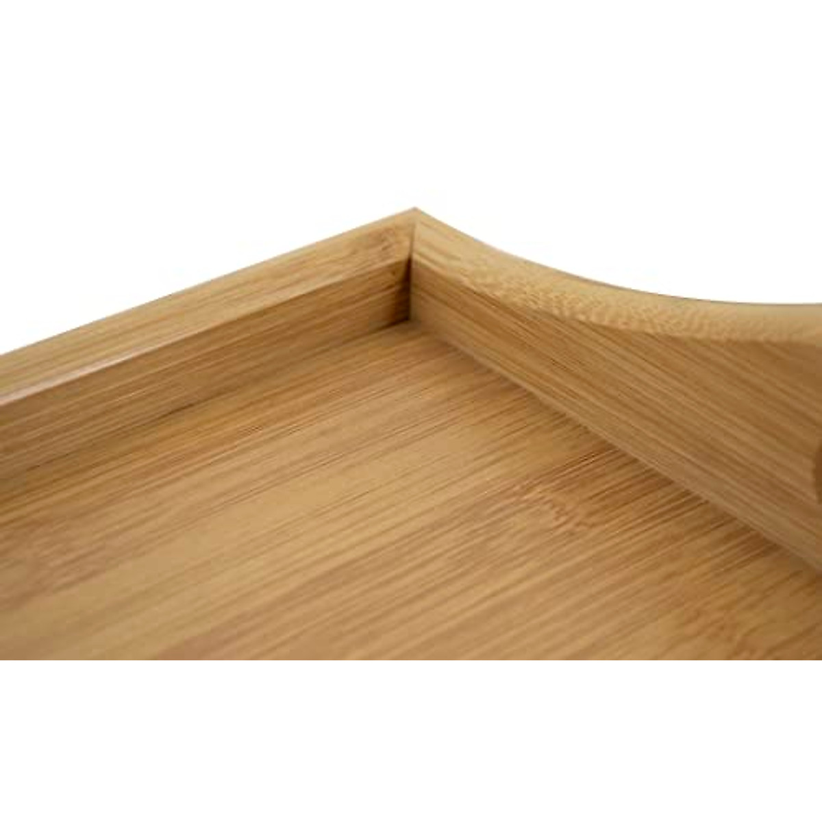 Trenda Breakfast-Trays, Bamboo Bed Table with Foldable Legs, Snack Desk for Sofa, Eating,Working