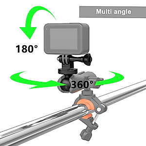 1" Ball Mount Adapter for Insta360 One X2, X, One R, RS, GO 2, GoPro Hero, Compatible with RAM Ball Head Mounts B Size Double Socket Arm