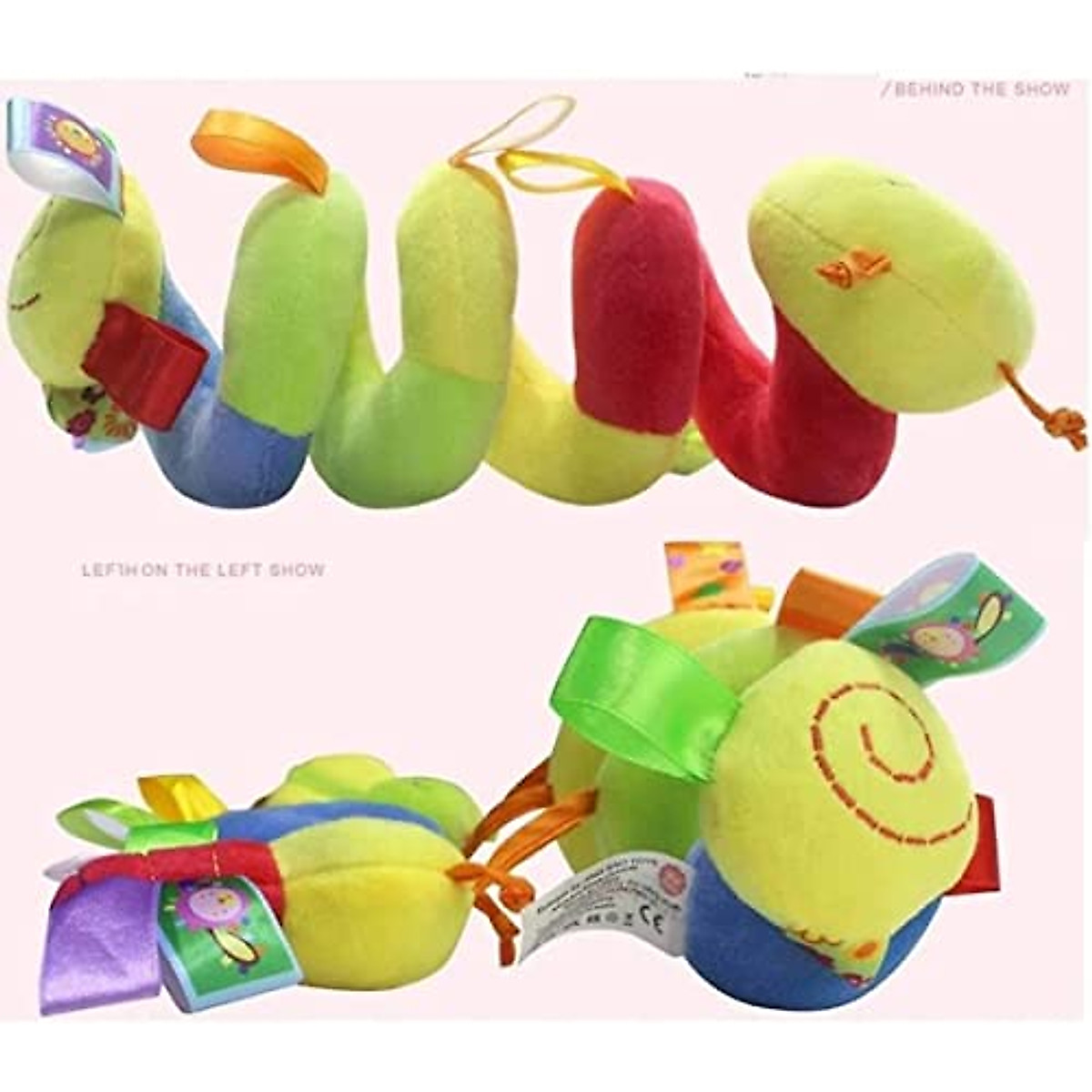 Bed Stroller Toy Rattles Crib Car Seat Spiral Baby Toy for for Newborns Seat Hanging Bell Rattle Toy for Gift