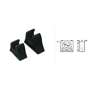 Pole Storage Clips 3/4" Molded Rubber