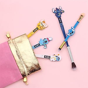 Ohana Stitch Makeup Brushes Set - Ohana Interstellar Baby Stitch and Angel Creative Makeup Brush Experiment 626 Cartoon Makeup Brush (MS0058)