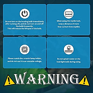 HANJION 2 Pack 75W Reptile Heat Lamp Bulb, UVA Infrared Basking Spot Light, White Glass Soft Daylight Heat Bulbs for Bearded Dragon, Lizard, Tortoise, Hedgehogs Reptiles & Amphibians